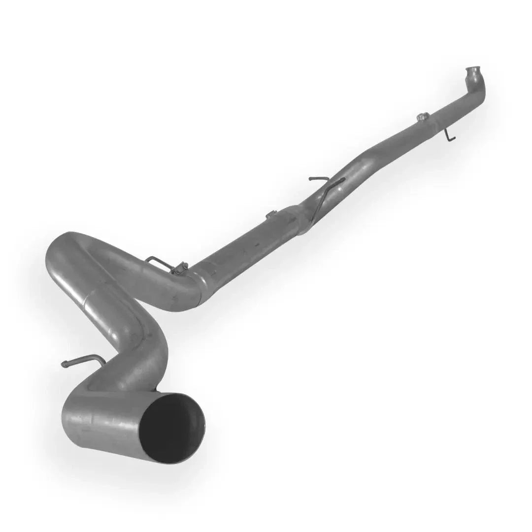 Aluminized Downpipe Back Exhaust Single | 6.6L GM Duramax LMM 2007.5 ...