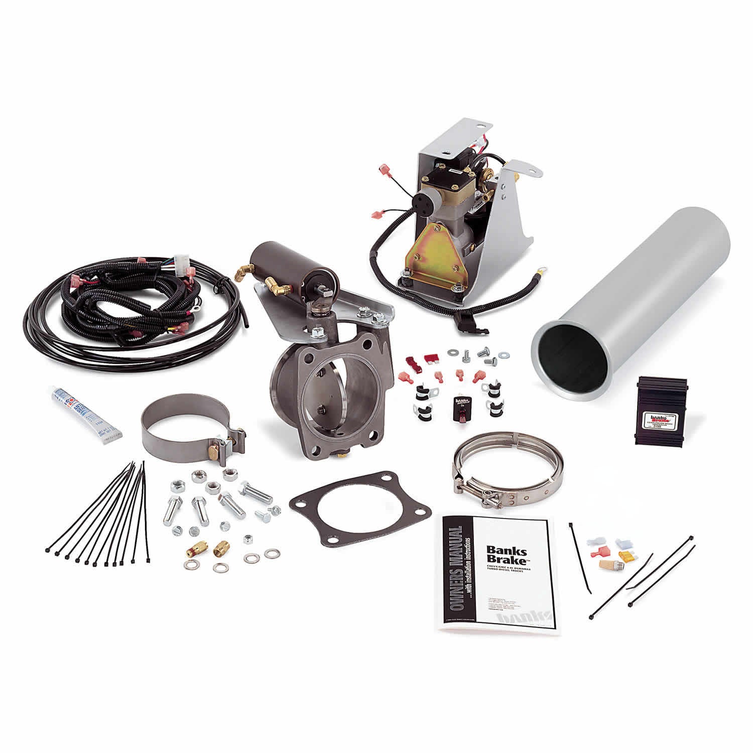 Brake Exhaust Braking System 01-04 Chevy 6.6 Banks Exhaust Banks Power ...